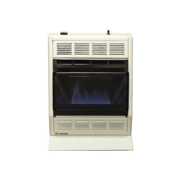 Empire 20,000 Btu Blue Flame Vent Free Natural Gas Heater With Thermos ...